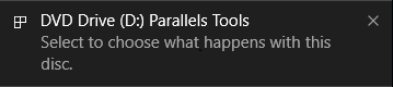 KB Parallels: Install Parallels Tools